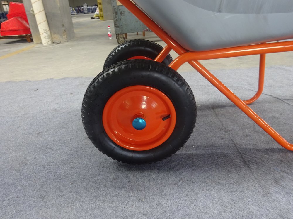 Construction trolley wheelbarrow with deep pallet